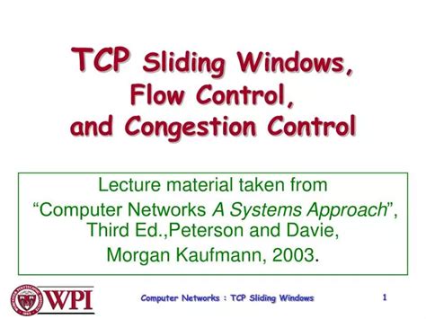Ppt Tcp Sliding Windows Flow Control And Congestion Control Powerpoint Presentation Id841586