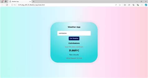 malavika ravindran on linkedin webdevelopment apiintegration javascript weatherapp