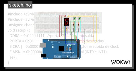 lista 04 b interrupção externa wokwi esp32 stm32 arduino simulator