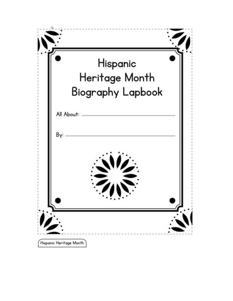 Hispanic Heritage Month Biography Lapbook Research Project For Elementary
