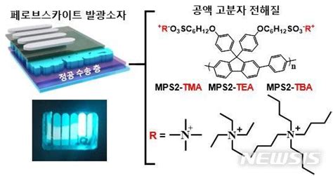 Unist 고효율·고순도 청색 발광 페로브스카이트 Led 개발 파이낸셜뉴스