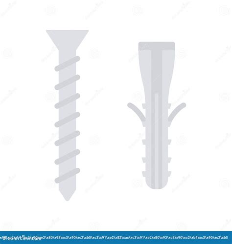 Dowel Icon With Chamfer Symbol Fastening Element Vector CartoonDealer Com 80611247