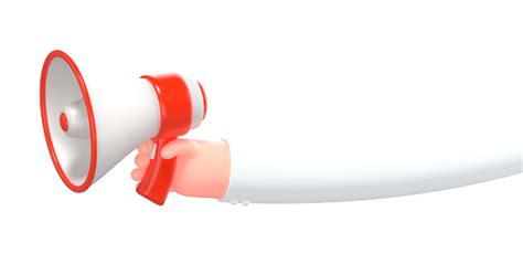 시끄러운 스피커와 3d 렌더링 만화 비즈니스 손 3차원 형태에 대한 스톡 사진 및 기타 이미지 3차원 형태 가공의 인물 개념 Istock