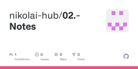 GitHub Nikolai Hub Notes