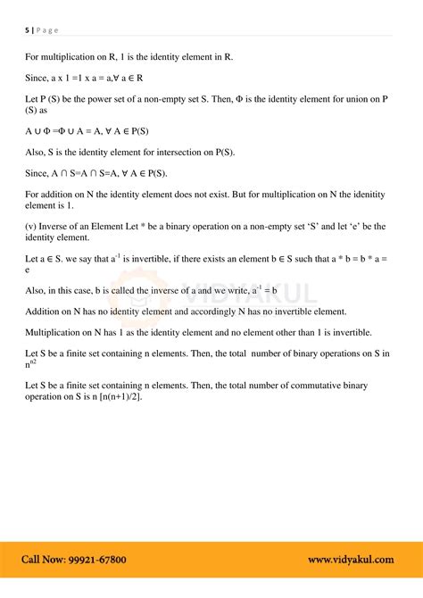 Class 12th Math Relations And Functions Formulas CBSE 2023
