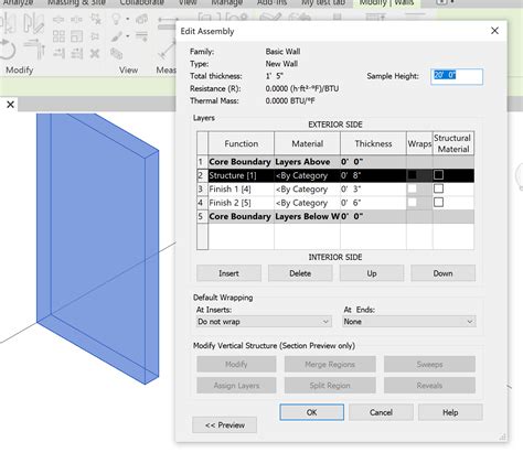 C Revit Api New Wall Type How To Arrange Layers Stack Overflow