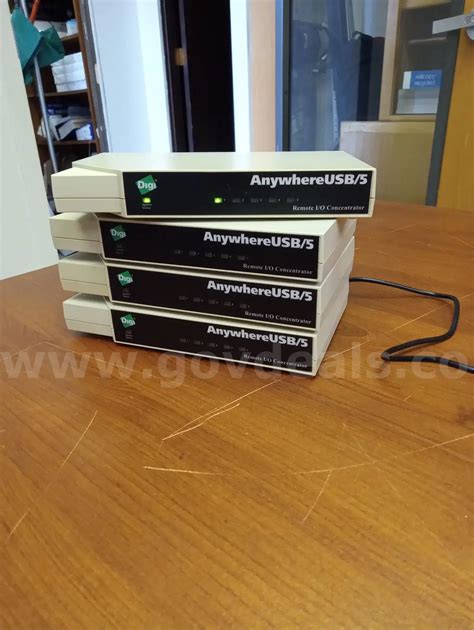 Digi Anywhereusb 5 Set Of 4 Allsurplus