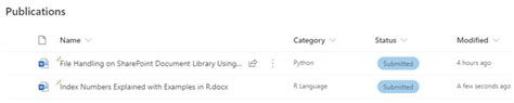 File Handling In A SharePoint Document Library Using Python