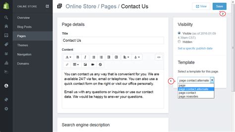 Shopify How To Create A Page Template Template Monster Help