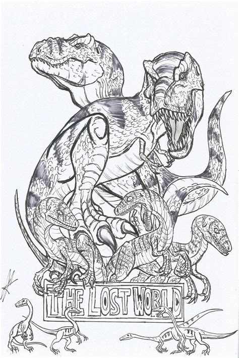 The Lost World Jurassic Park Coloring Pages