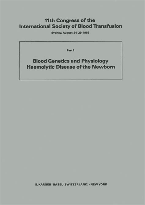 Blood Groups In Immunogenetics International Society Of Blood