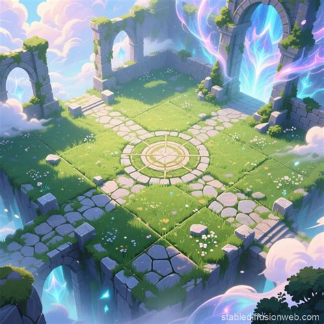 Grass And Stone Tile Texture Stable Diffusion Online