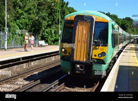 British Rail Class 377 Electrostar At Christs Hospital Station Stock