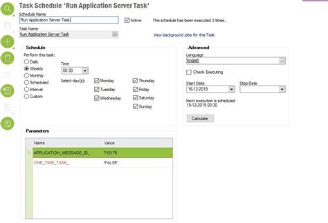 scheduling quick report for mail using application server task ifs community