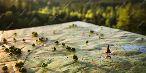 Interactive Digital Map With Markers For Location Tracking And Route