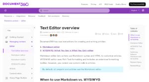 External Documentation Best Practices Tips Example