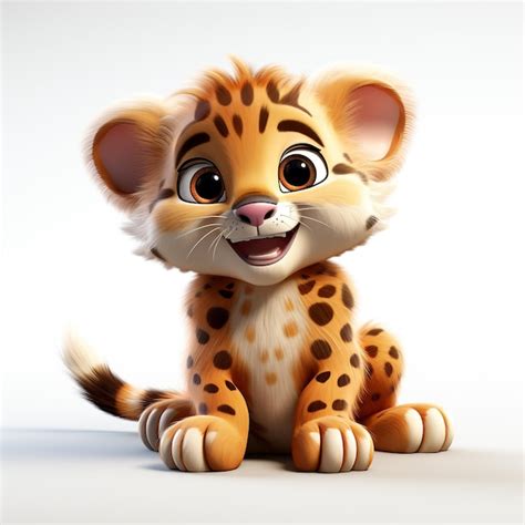 Premium Photo 3d Cartoon Cute Cheta