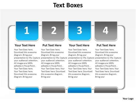 PowerPoint Templates Marketing Text Boxes Ppt Themes