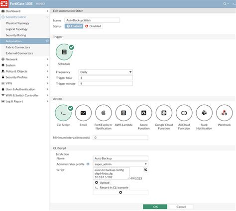 Technical Tip Configure Automation Backup Over Ip Fortinet Community