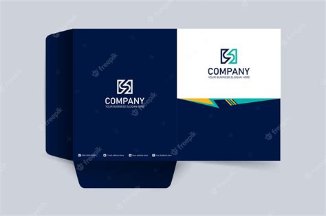 Premium Vector Minimal International School Presentation Folder Design