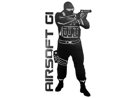 Airsoft Gi Operator Vinyl Decal Sticker Black