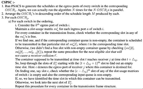 Centralized Scheduler Algorithm With Preemptively Sscheduled Container