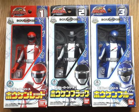 Super Sentai Hero Gogo Sentai Boukenger Set Of 3 Collectible Tokusatsu