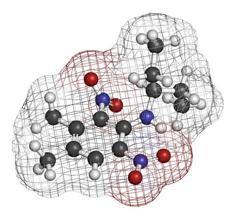 Pendimethalin Herbicide Molecule Skeletal Formula Stock Illustration