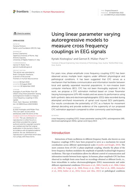 Pdf Using Linear Parameter Varying Autoregressive Models To Measure