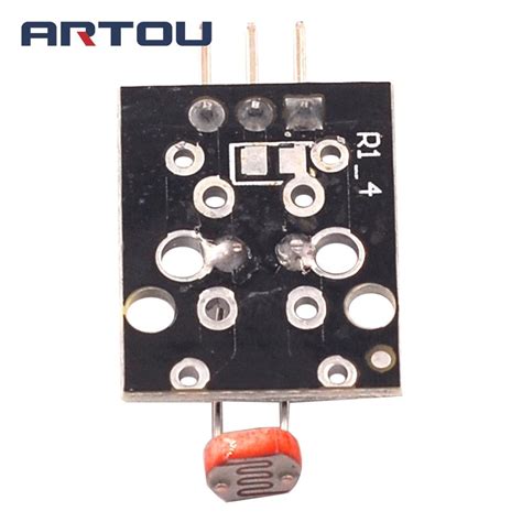 ஐ Ky 018 3pin Optical Sensitive Resistance Light Detection Photosensitive Sensor Module For