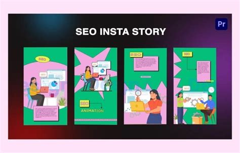 Seo Analytics Instagram Story Premiere Pro Template Premiere Pro Templates