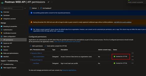 Setup Postman To Connect To Dynamics 365 Crm Using Oauth 20 Azure