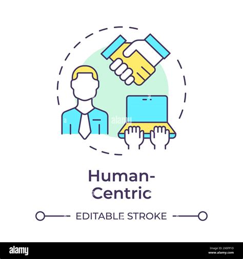 Human Centric Multi Color Concept Icon Stock Vector Image And Art Alamy