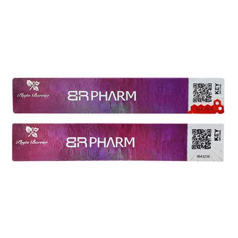 점착성 Qr 코드 상표 보안 상표 맞춘 스티커 프린팅