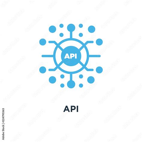 Api Icon Application Programming Interface Concept Symbol Desig Stock