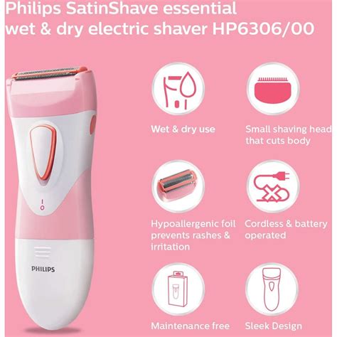 Satinshave Essential Womens Ladyshaver Electric Shaver Cordless Wet Dry
