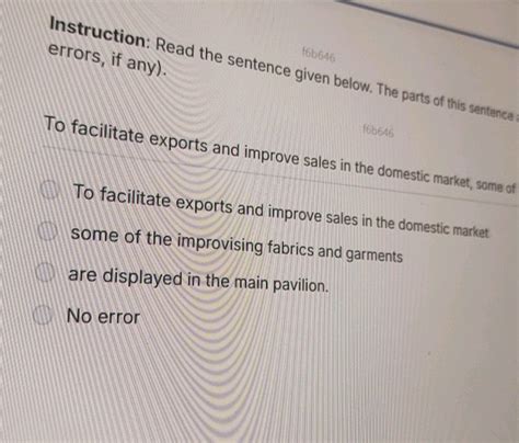 F6b646 Errors If Any Instruction Read The StudyX