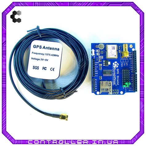 Купить Gps Shield приемник на базе чипа Ublox Neo 6m с активной антеной