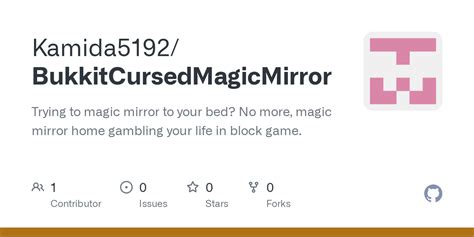 Github Kamida5192bukkitcursedmagicmirror Trying To Magic Mirror To