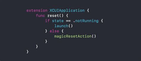 Live Reset For UI Tests