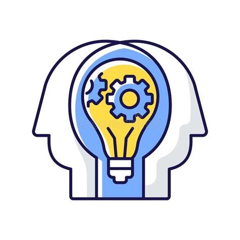 创意协作rgb颜色图标 向量例证 插画 包括有 合作 线路 头脑的 通信 装箱的 合作伙伴 199687578