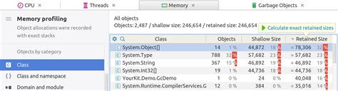 YourKit NET Profiler Help Group Objects By Class