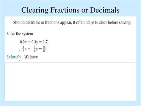Ppt Chapter 3 Linear Systems Systems Of Linear Equations Powerpoint Presentation Id 6790251
