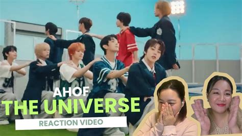Reaction Video Ahof 아홉 파랑 학교 초록 잔디 빨간 운동화 The Universe Mv Youtube