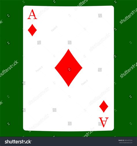 Diamonds Card Suit Icon Vector Playing Stock Vector Royalty Free