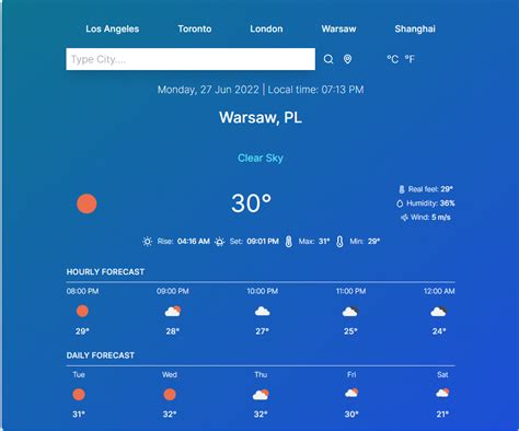 GitHub Bchanowski React Weather App