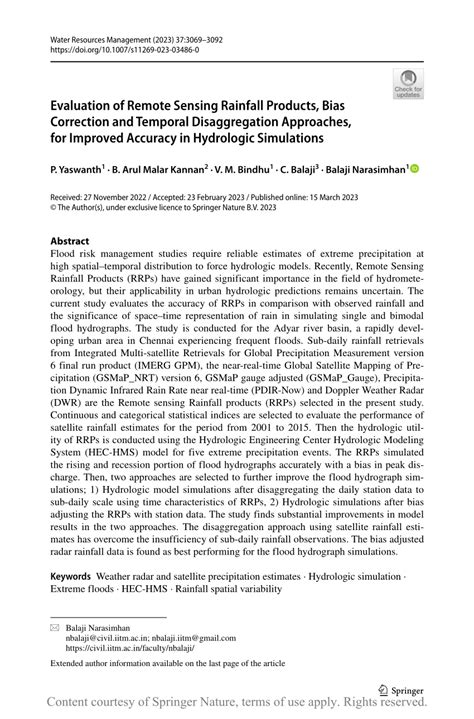 Evaluation Of Remote Sensing Rainfall Products Bias Correction And Temporal Disaggregation