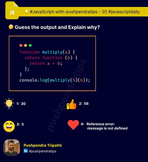 Pushpendra Tripathi On Linkedin Javascript Javascriptdaily
