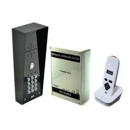 AES 603 IMP K 1 Button Black Wireless Intercom With Keypad