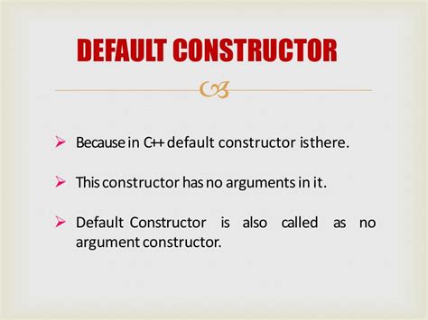 Types Of Constructor In C